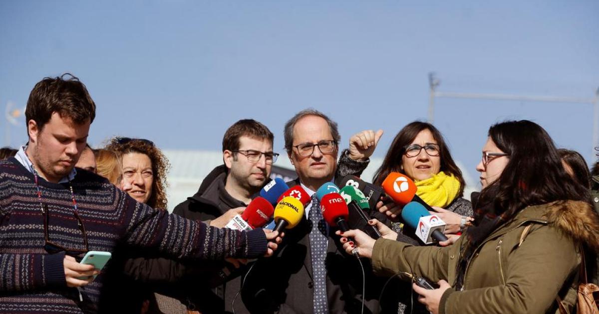 Torra demana a Sánchez “coratge” i “valentia” per tornar al diàleg Torra demana a Sánchez “coratge” i “valentia” per tornar al diàleg