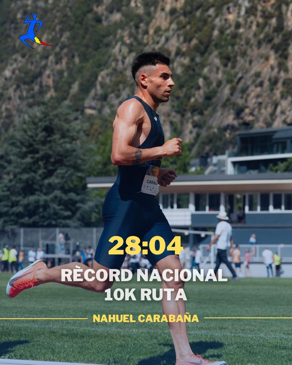 L'atleta Nahuel Caraba bat el rècord d'Andorra dels 10 quilòmetres en ...