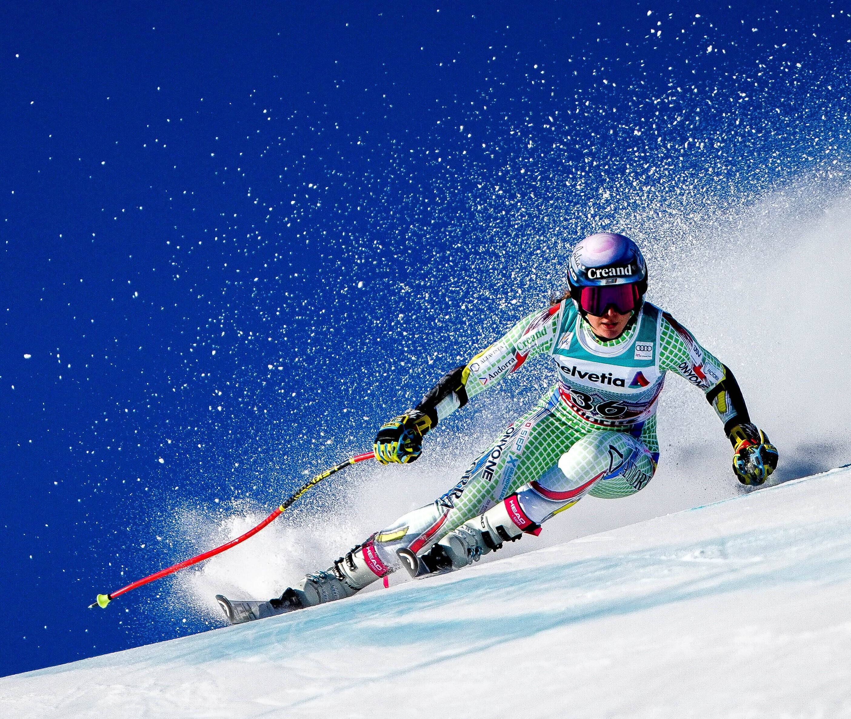 Cande, sisena al primer entrenament a Tarvisio