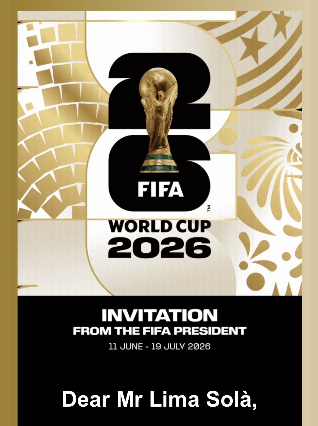 La FIFA convida Ildefons Lima al Mundial 2026 com a "llegenda d’Andorra"